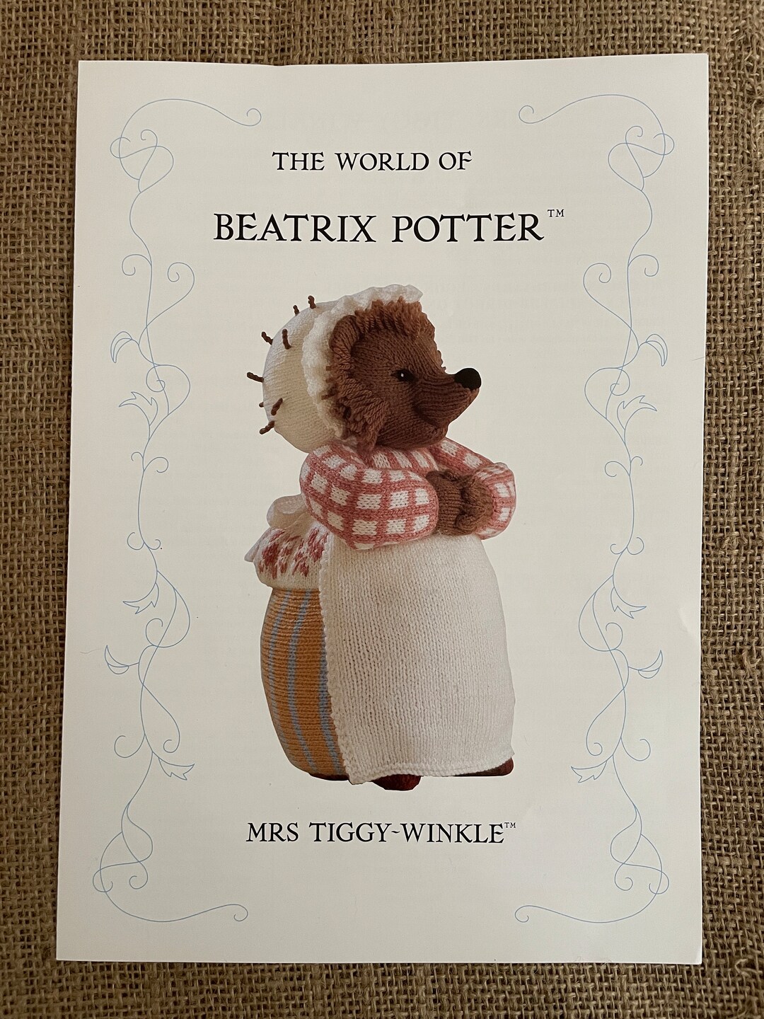 Beatrix Potter Knitting Pattern Mrs Tiggy-winkle by Alan Dart - Etsy UK