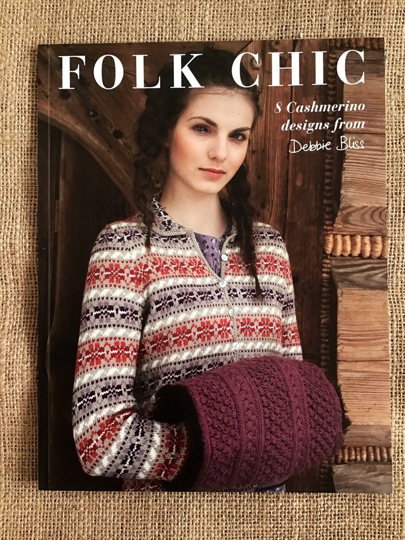Debbie Bliss Knitting Pattern Book Folk Chic - Etsy