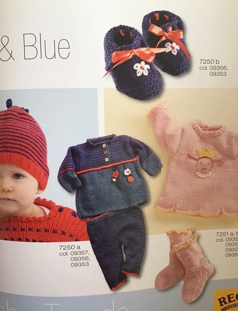 Regia Journal Baby Knitting Pattern Booklet - Etsy