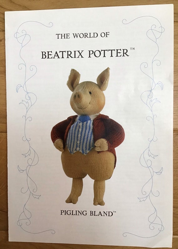 Beatrix Potter Knitting Pattern Pigling Bland by Alan Dart | Etsy UK