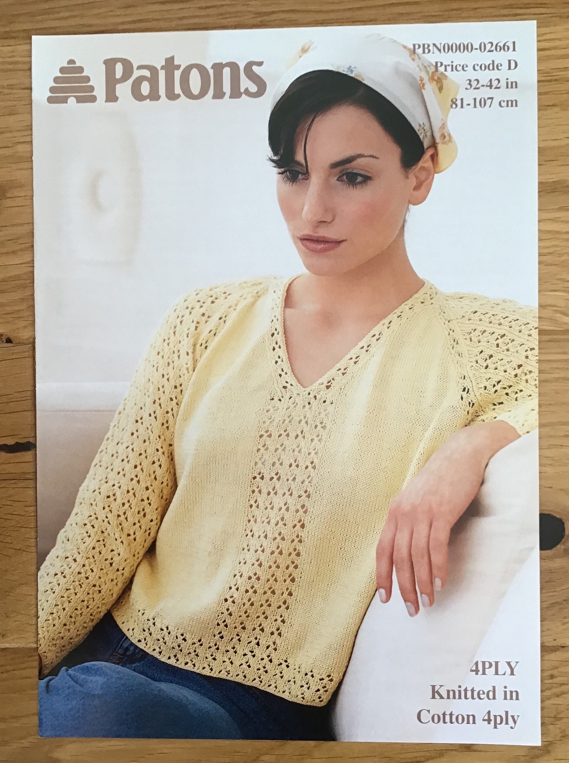 Patons Knitting Pattern For Ladies Raglan Sweater | Etsy