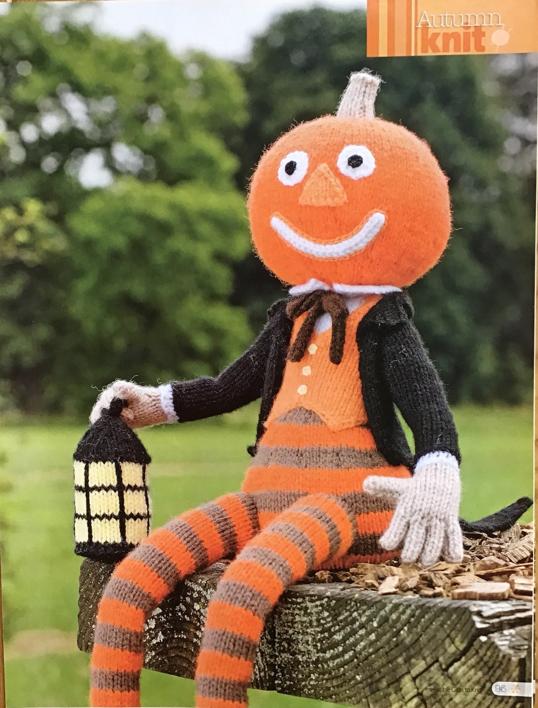 Alan Dart Knitting Pattern for Jack O'lantern - Etsy