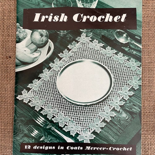 Vintage French Irish Crochet Laceinstructions Pattern Book - Etsy