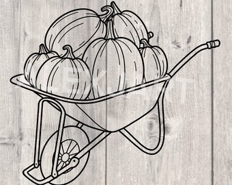 Wheelbarrow Svg - Etsy