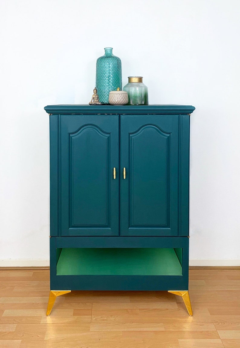 SOLD Teal / Green Drinks, Cocktail Cabinet - Etsy UK