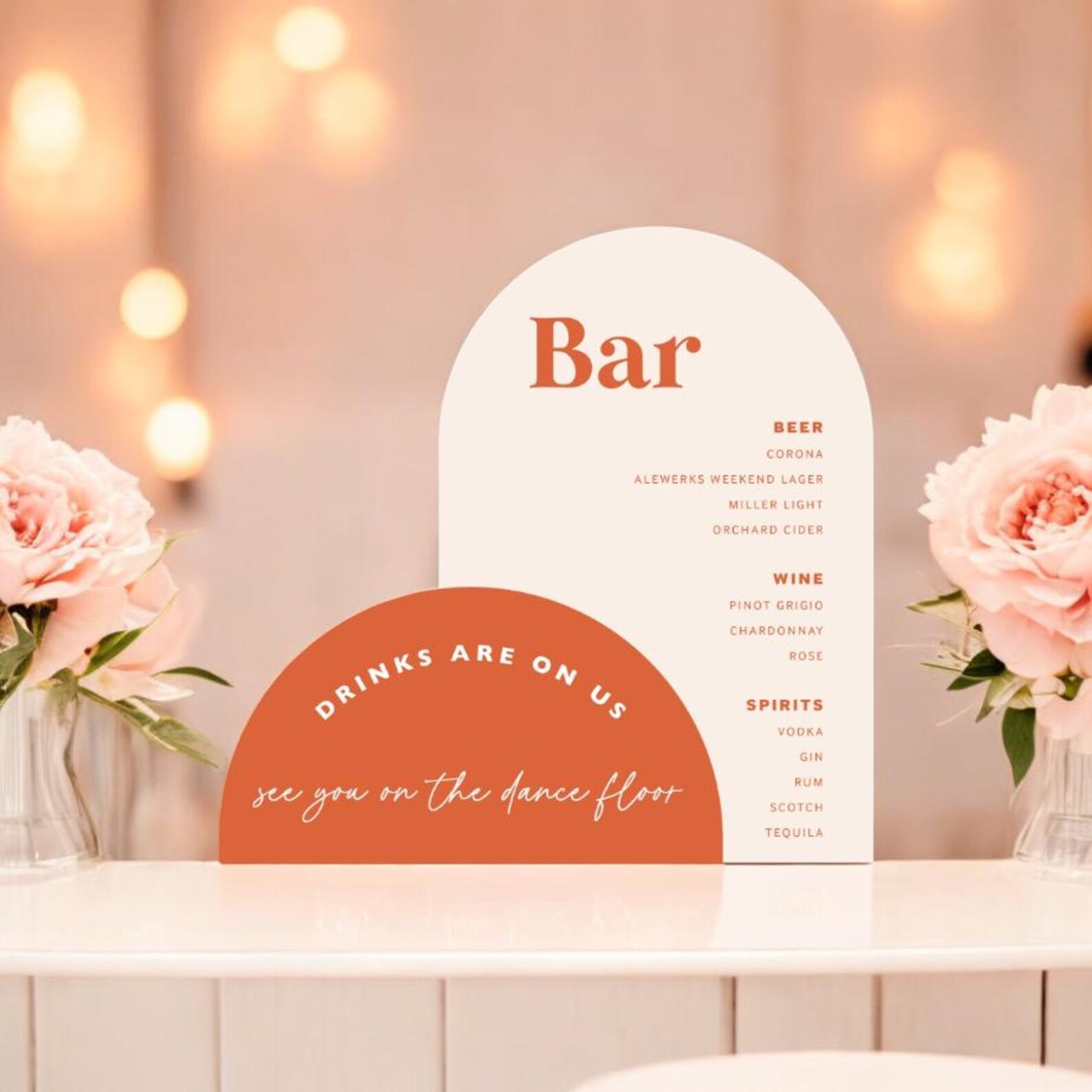 Wedding Acrylic Bar Sign - Etsy