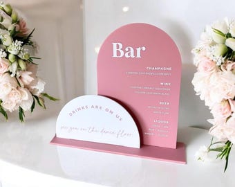 Wedding Acrylic Bar Sign - Etsy