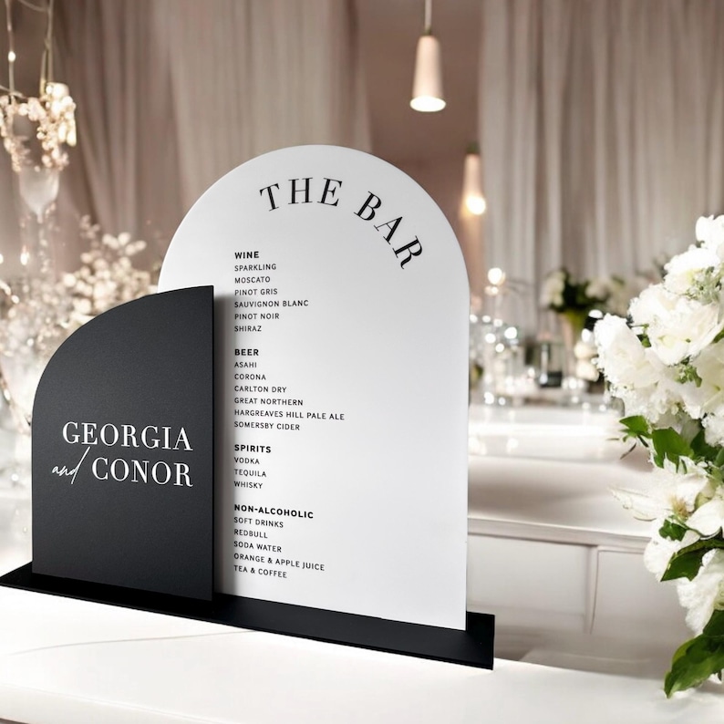 Wedding Acrylic Bar Sign - Etsy