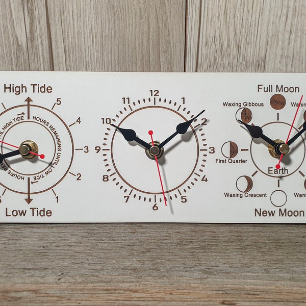 Moon Phase Tide Clock - Etsy