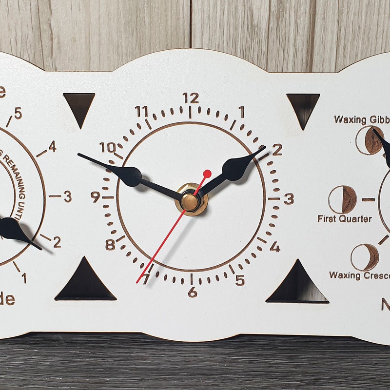 Tide Clock With Moon Phases - Etsy