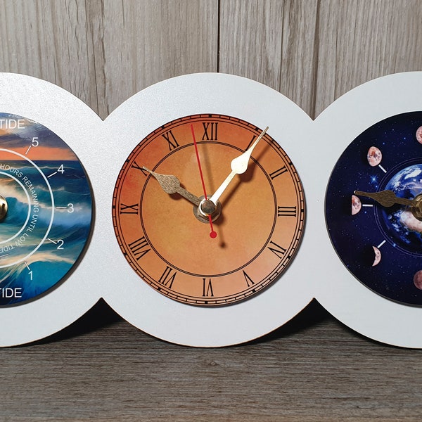 Tide Clock With Moon Phases - Etsy