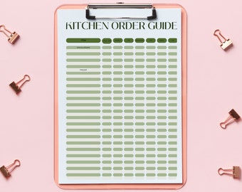 Restaurant Order List - Etsy