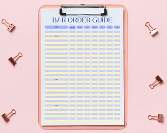 Restaurant Order List - Etsy