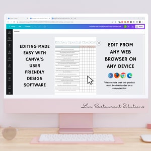 Bakery Opening Checklist, Editable Template for Bakeries, Bakery Daily ...