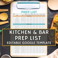 Pre-shift for Restaurants, Editable Pre Shift Template, Restaurant ...