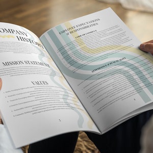 Employee Handbook for Restaurants, Modern Food & Beverage Service ...