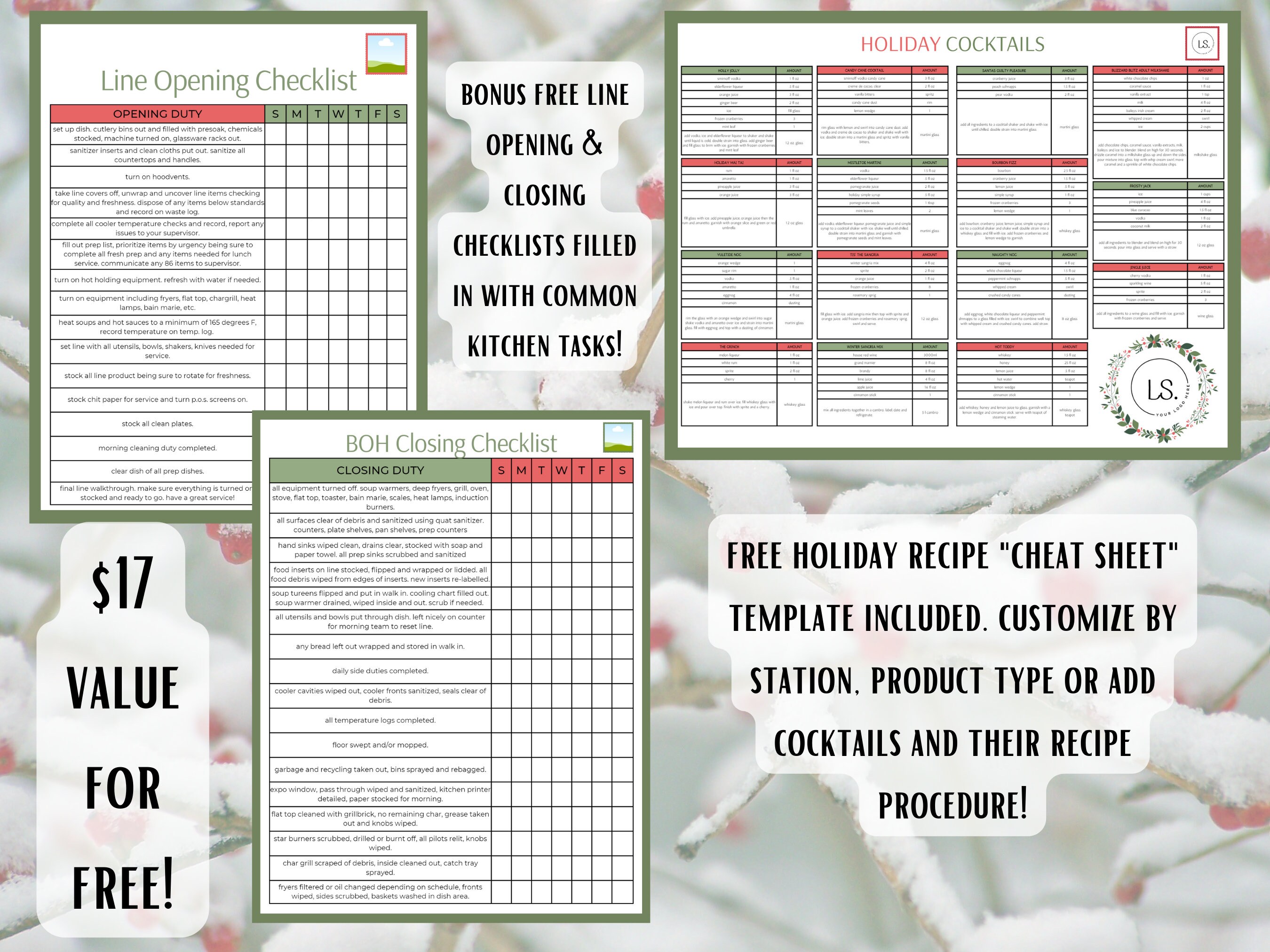 Holiday Event Planner Template Bundle, Learn to Plan and Execute Large ...