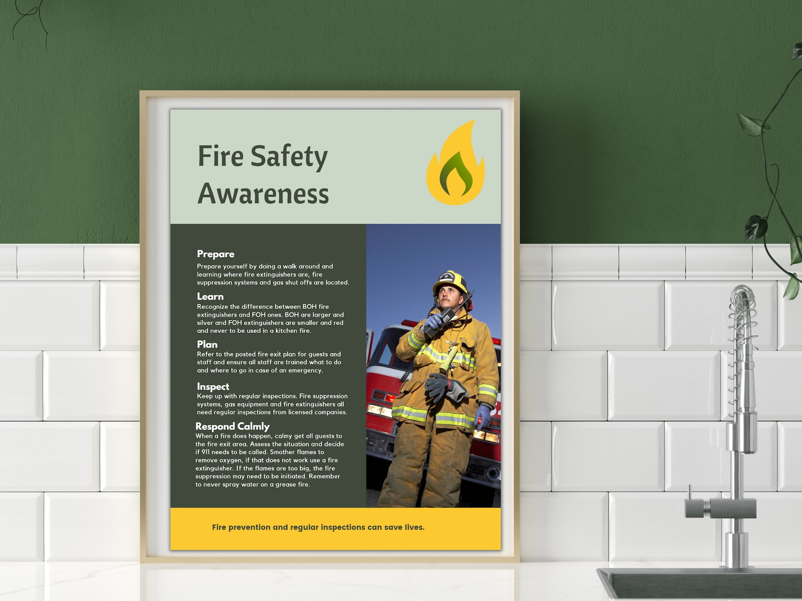 Fire Safety Poster, Workplace Safety, Fire Procedures, Fire Poster ...