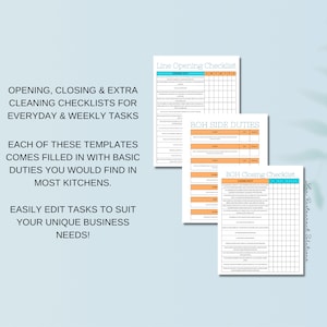 Kitchen Template Bundle, Professional Kitchen Templates, Fully Editable ...