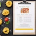 Editable Spec Sheet and Recipe Template, Blank Recipe Template, Instant ...