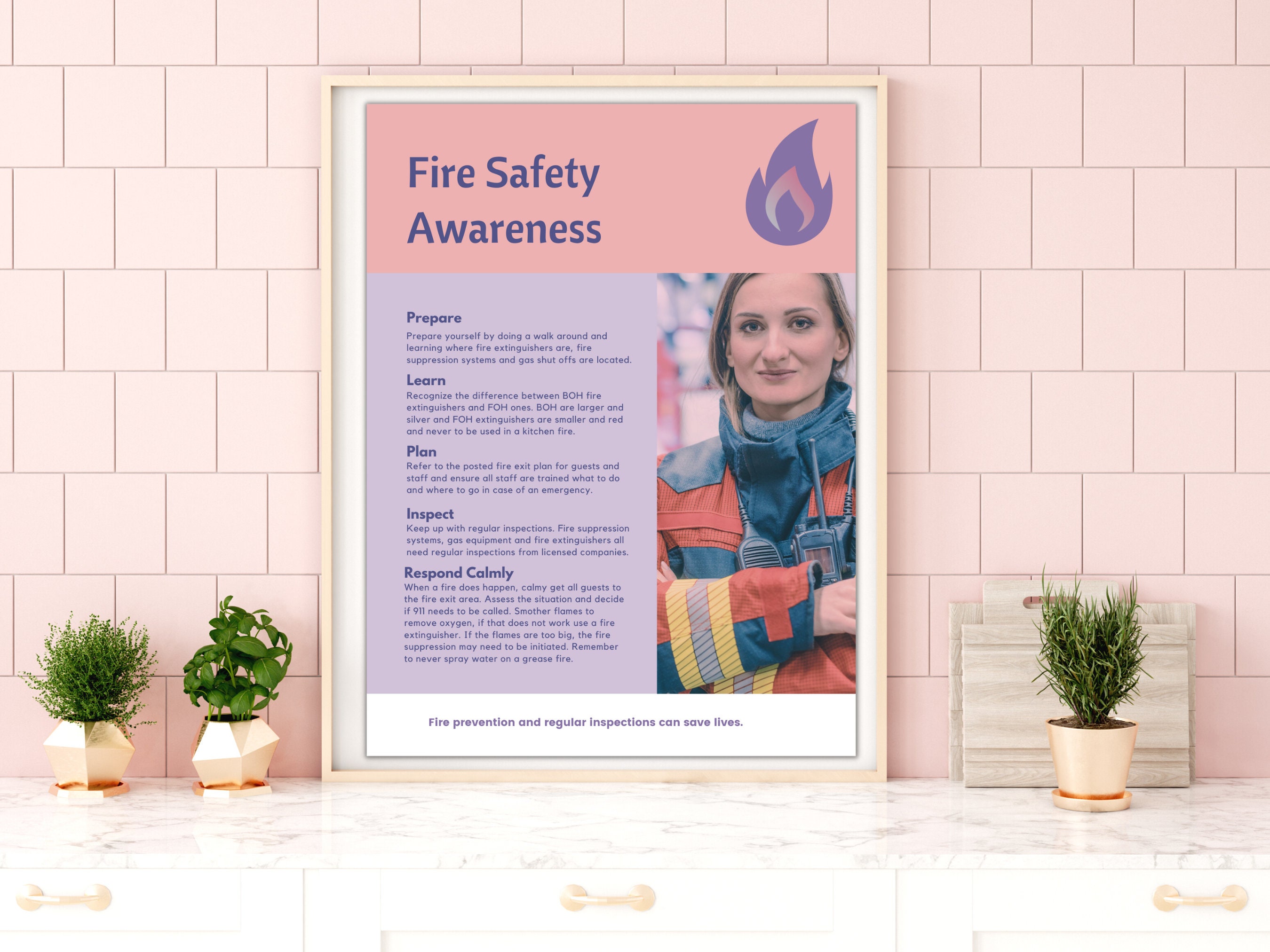 Fire Safety Poster, Workplace Safety, Fire Procedures, Fire Poster ...