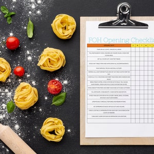 Restaurant Templates Starter Pack Server Kitchen Bar - Etsy