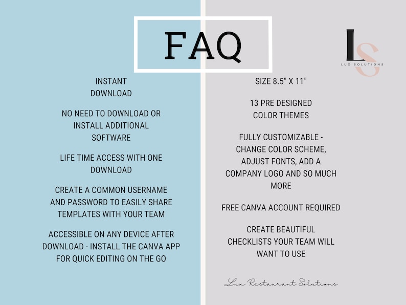 Bar Side Duties Checklist, Bartender Checklist, Bar Side Work Template ...