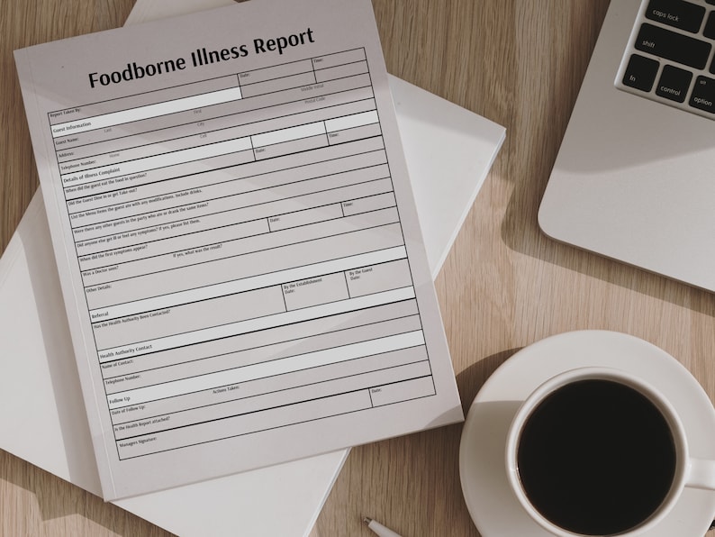 Foodborne Illness Report Restaurant Form Printable Report - Etsy