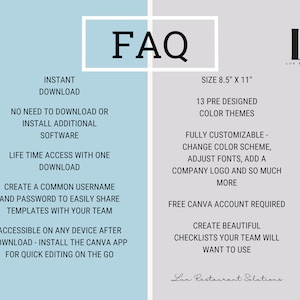 BOH Side Duty Chart, Kitchen Side Work Checklist, Editable Template ...