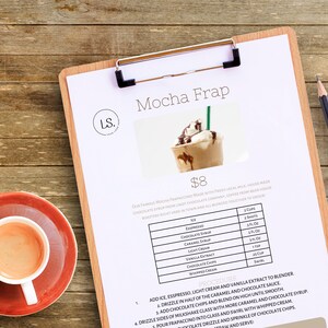 Editable Spec Sheet and Recipe Template, Blank Recipe Template, Instant ...