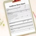 Foodborne Illness Report, Restaurant Form, Printable Report, Restaurant ...