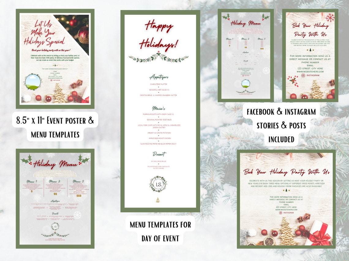 Holiday Event Planner Template Bundle, Learn to Plan and Execute Large ...