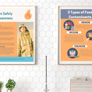 Fire Safety Poster, Workplace Safety, Fire Procedures, Fire Poster ...