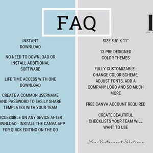 BOH Closing Checklist Template, Editable Kitchen Template for ...