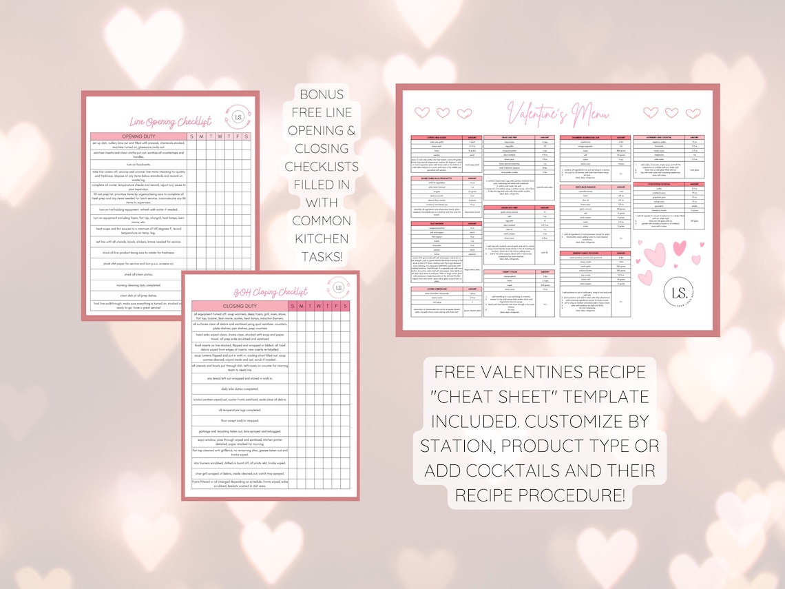 Valentines Day Event Bundle for Restaurants, Templates for Social Media ...