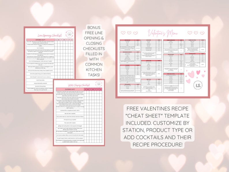 Valentines Day Event Bundle for Restaurants, Templates for Social Media ...