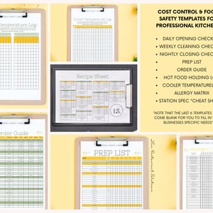 Kitchen Template Bundle Professional Kitchen Templates Fully - Etsy