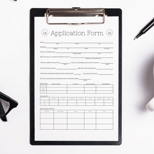 Restaurant Application Form Editable Application Template - Etsy