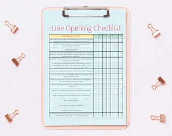 Boh Checklist - Etsy