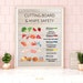 Food Safety Poster, Cutting Board and Knife Safety, Restaurant Safety ...