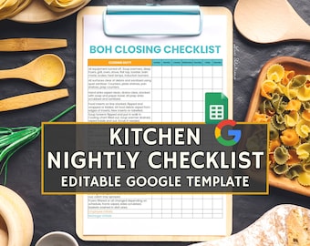 Restaurant Side Duty Template Bundle Extra Cleaning Lists - Etsy