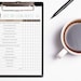 Checklist Template, Fully Editable and Customizable Checklist Template ...