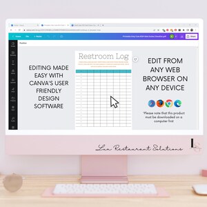 Bathroom Log, Restroom Checklist, Editable Template, Washroom Log ...