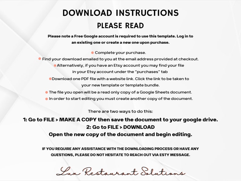 Prep & Par List Template Food Prep List Prep List Template - Etsy