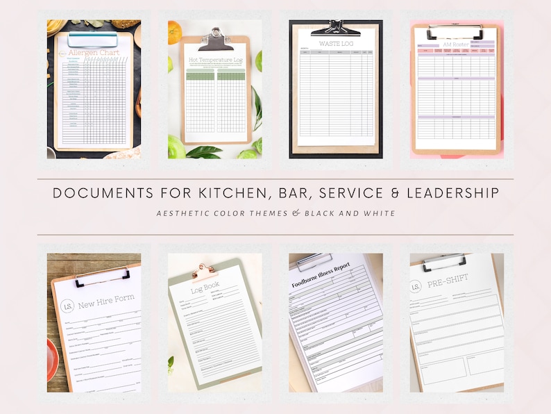 Restaurant Template Bundle, 30 Editable Restaurant & Bar Templates ...