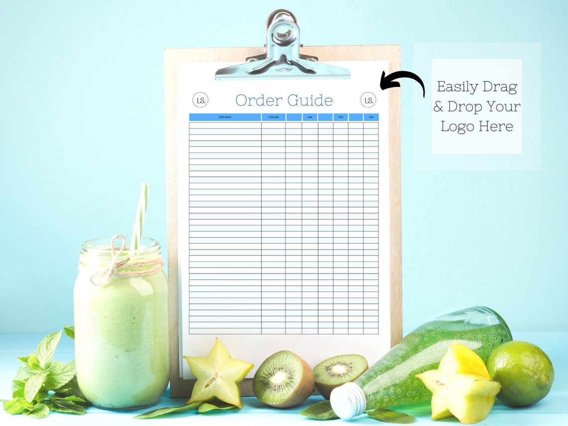 Order Guide for Restaurants and Bars, Restaurant Par List, Ordering ...