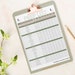Bakery Prep List, Editable Daily Prep List for Bakeries, Par List for ...