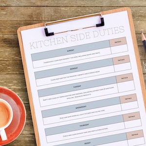 Bakery Cleaning Checklist, Fully Customizable, Edit Free With Canva ...