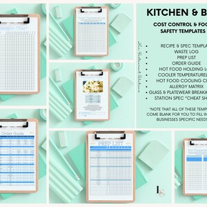 Kitchen Template Bundle, Professional Kitchen Templates, Fully Editable ...
