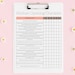 Bakery Opening Checklist, Editable Template for Bakeries, Bakery Daily ...